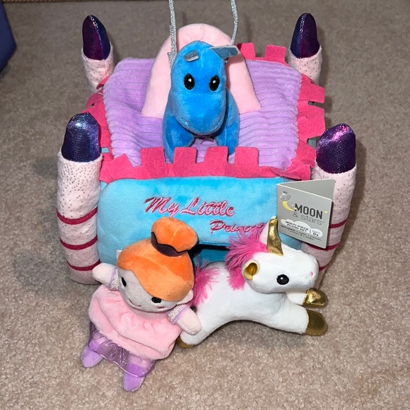 Moon & Stars | Toys | Nwt 4pc My Little Princess Castle Plush Set ...
